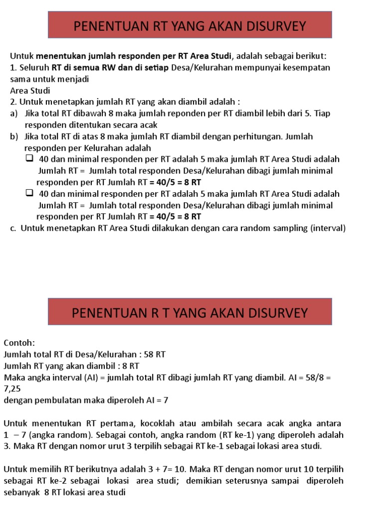 Sampling RT Survey | PDF