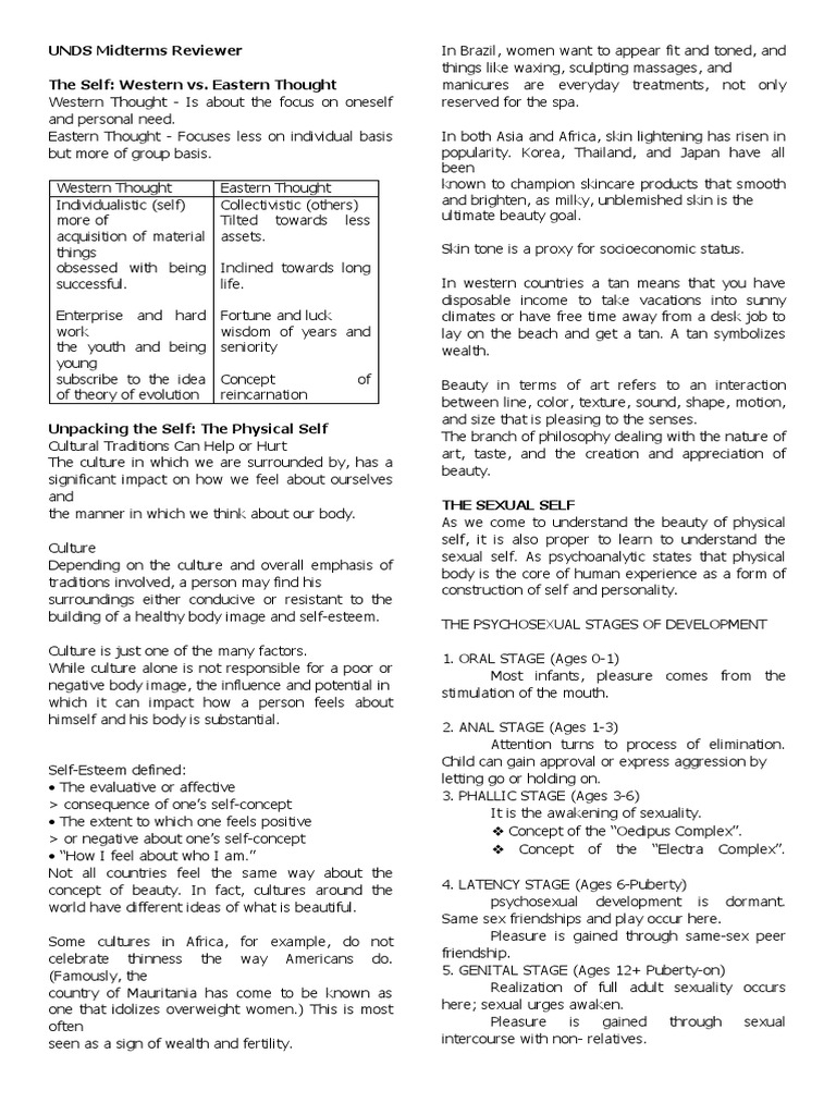 UNDS Midterms Reviewer | PDF | Human Sexuality | Reproductive System