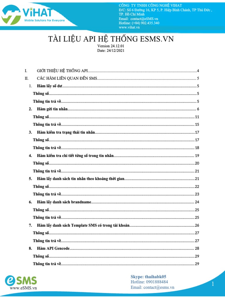 ESMS - VN TailieuAPI | PDF