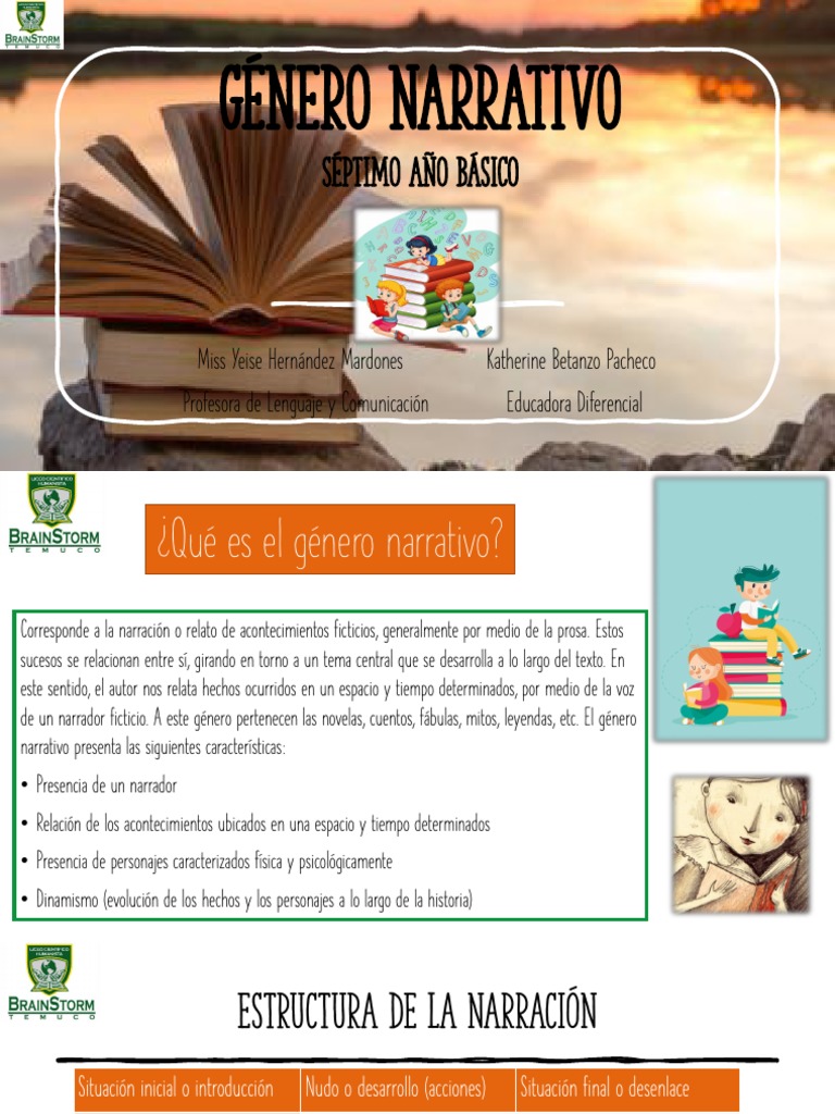 Género Narrativo. 7°-A-y-B-LENGUAJE-PPT-UNIDAD-1-07-DE-MAYO. | PDF ...