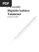 Rajz Tanmenet 1. Osztály | PDF