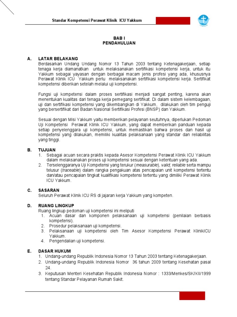 3 - BAB I ICU DST Lengkap - Fix | PDF