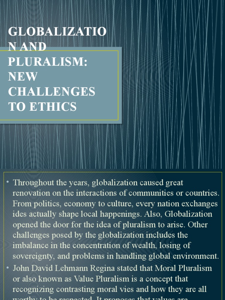 Chapter 11 Globalization and Pluralism Michael Masilang | PDF ...