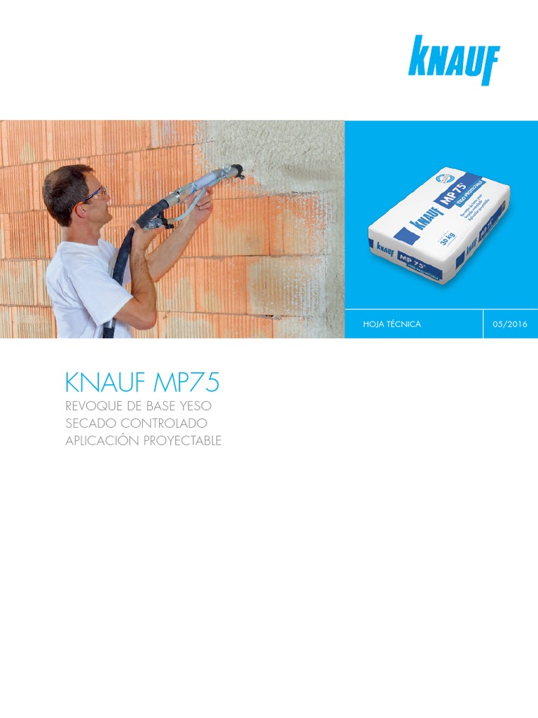 Yeso Knauf MP75 | PDF | Yeso | Materiales