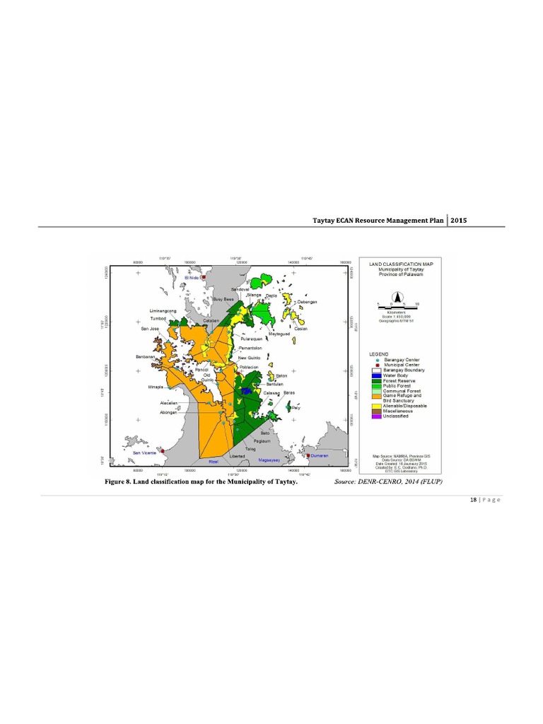 Land and Classification Map of Taytay | PDF
