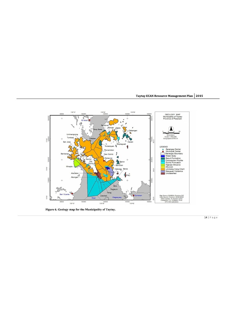 Geology Map and Soil Texture of Taytay | PDF