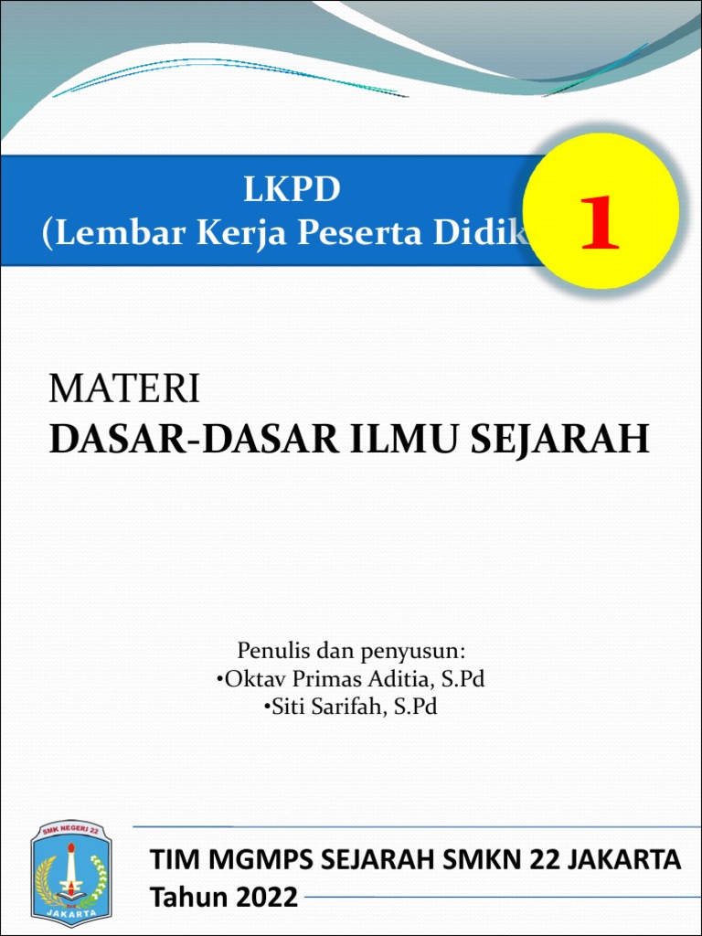 LKPD 1 - Dasar-Dasar Ilmu Sejarah | PDF