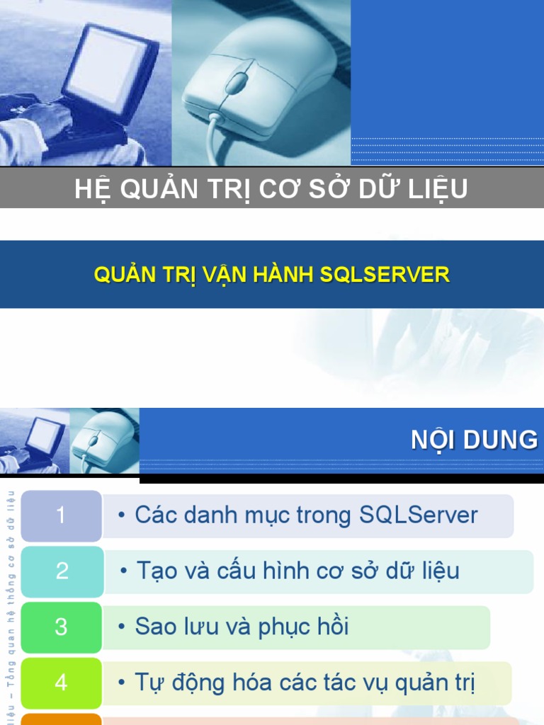 DBMS-C3 - Quan Tri Van Hanh MSSQLServer | PDF