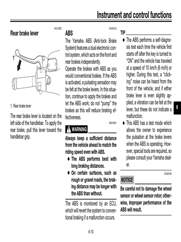 Yamaha Nmax 155 - Rear Brake Lever | PDF | Anti Lock Braking System ...