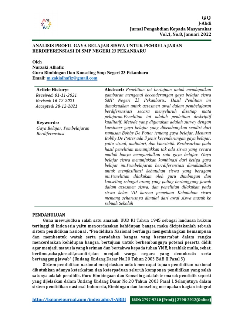 Masalah Pembelajaran Berdiferensiasi | PDF | Karier & Perkembangan | Kesehatan Holistik