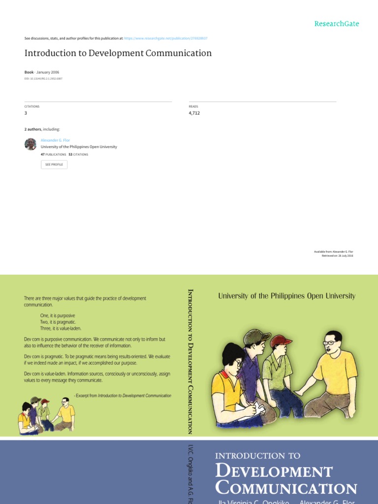 Dr. Medina Module Devc 100 Intro To Devcom Book | PDF | Cost Of Living ...