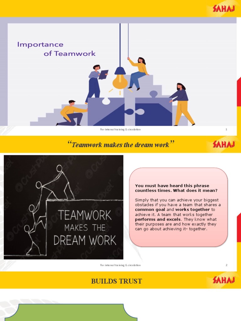 Importance of Team Work | PDF | Psychology | Behavioural Sciences