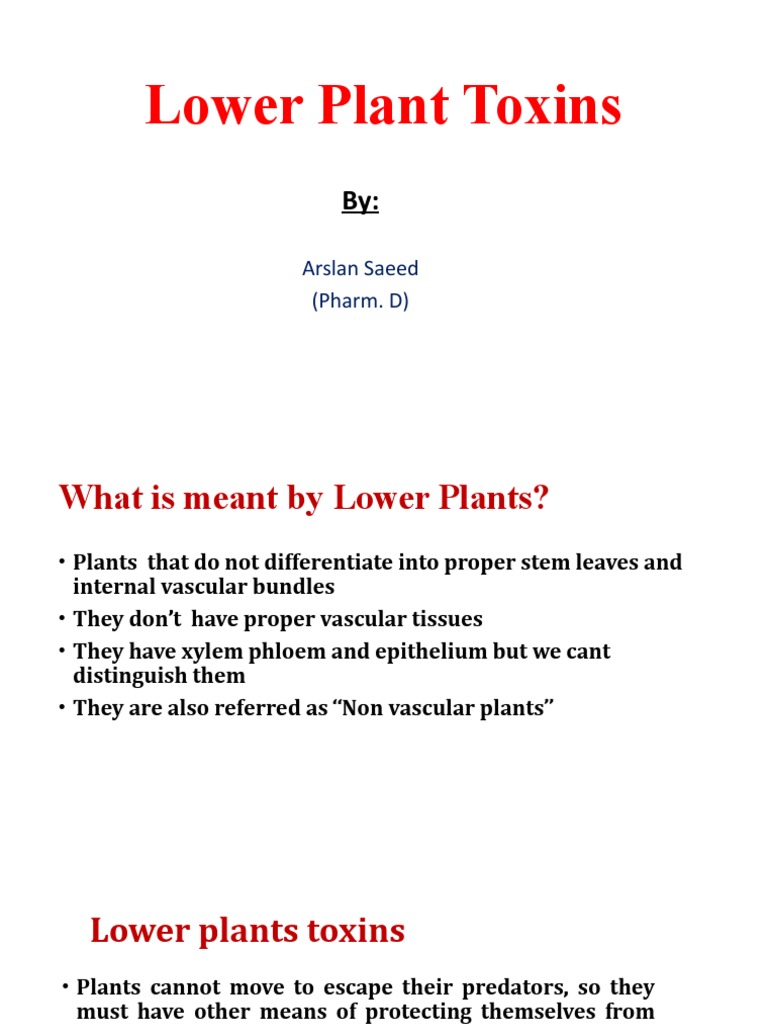 Lower Plant Toxins (Microbial) | PDF | Staphylococcus Aureus ...