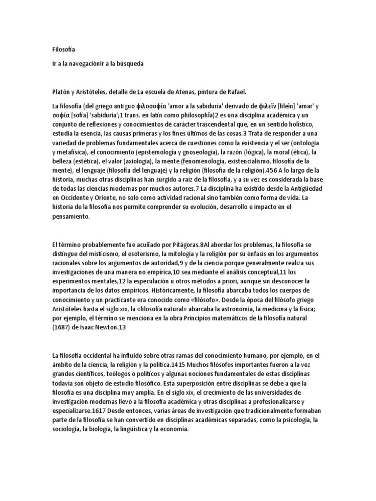 Filosofia | PDF | Metafísica | Epistemología