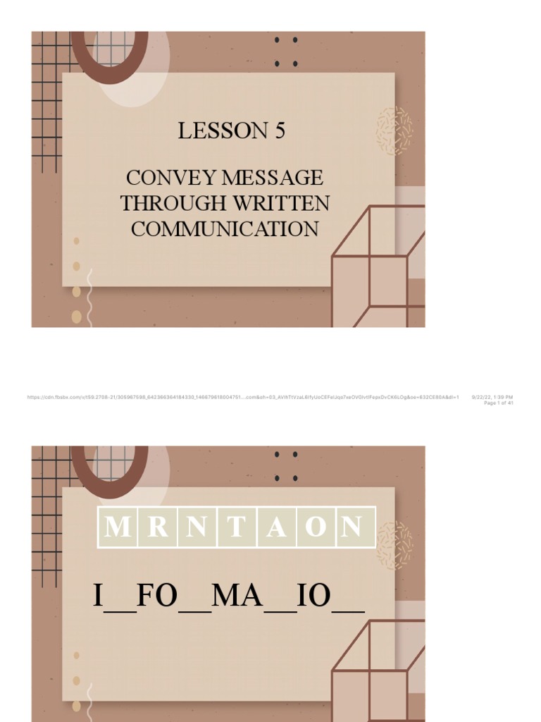 Conveying Messages in Writing | PDF | I Phone | Essays