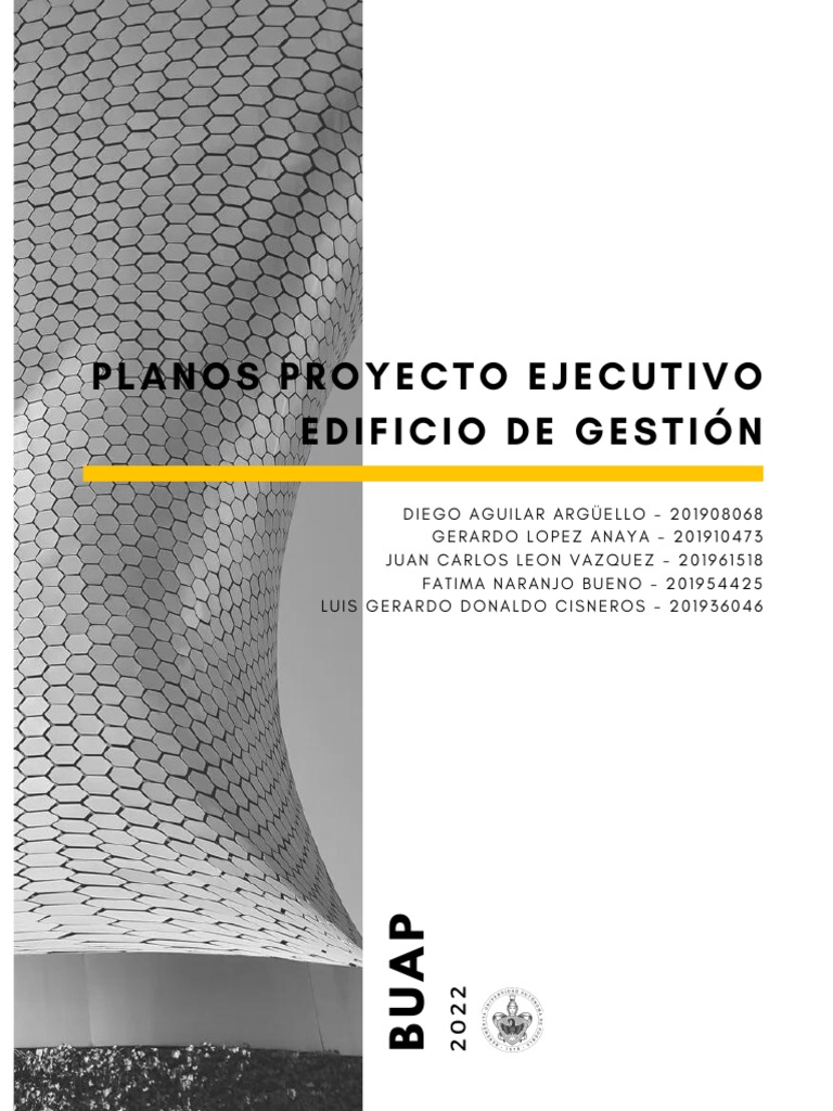 Planos Proyecto Ejecutivo | PDF | Ingeniero civil | Ingeniería de Edificación