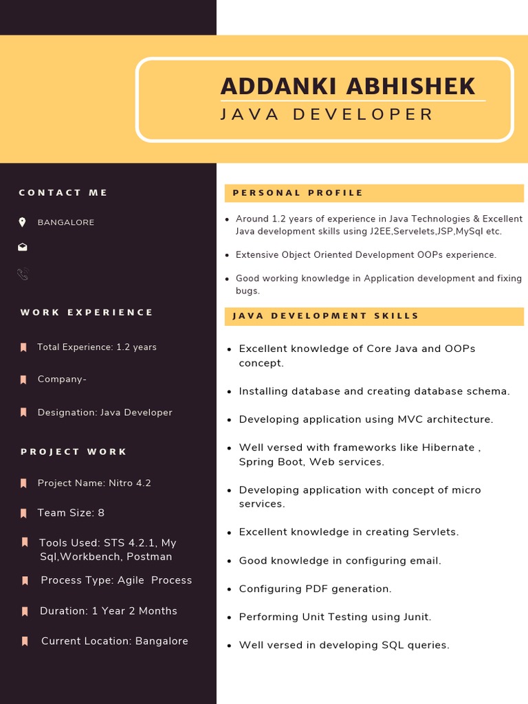 Developing Sophisticated Customer Support Software: Addanki Abhishek's Resume | PDF | Databases ...