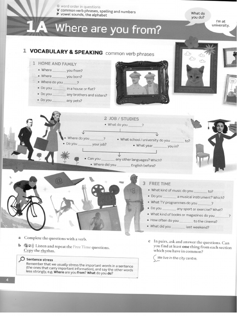 New English File, Pre-Intermediate, Student S Book, Unit 1 | PDF