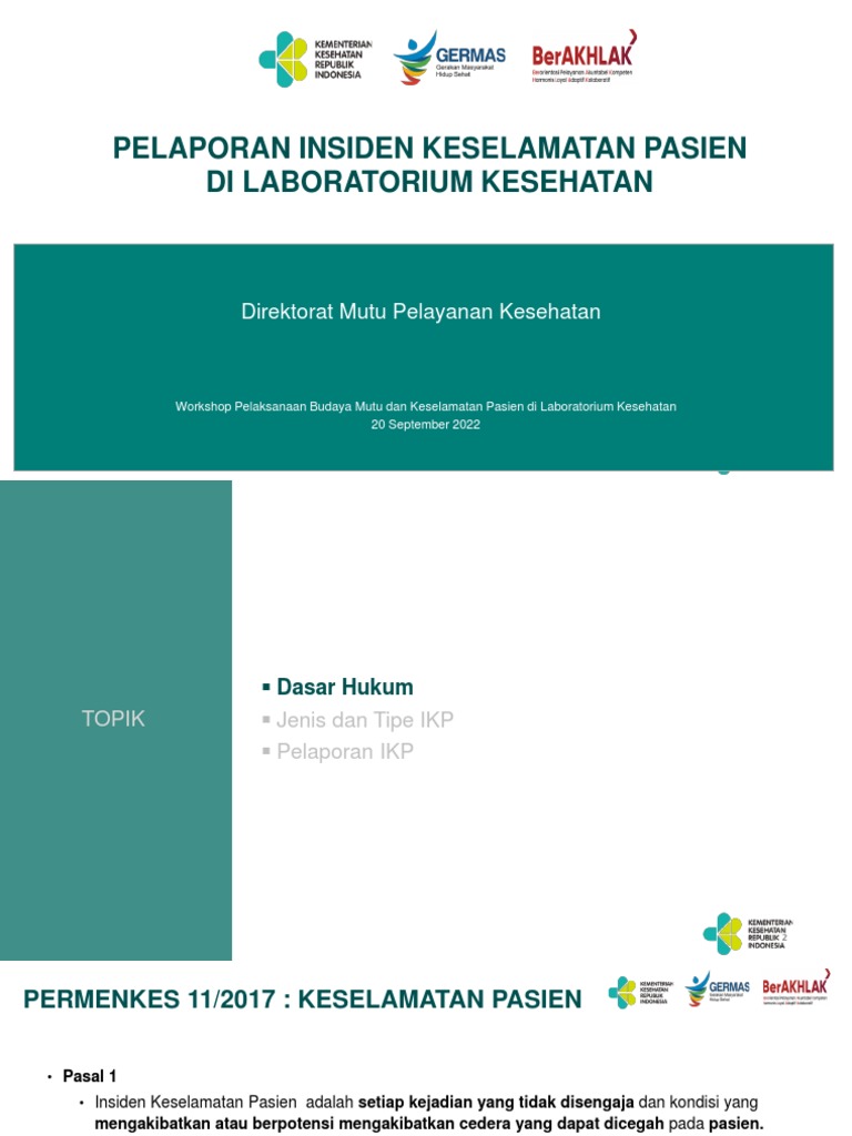 Pelaporan Insiden Keselamatan Pasien | PDF