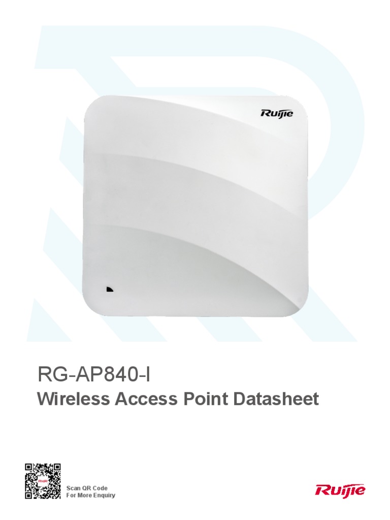 Ruijie RG-AP840-I Wireless Access Point Datasheet 2020.09.22 | PDF | Wi ...