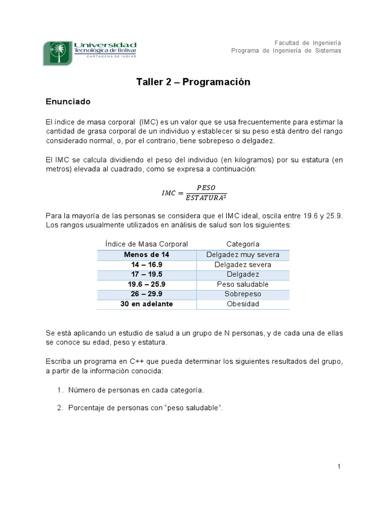 Taller 2 Programacion 2022-2 | PDF