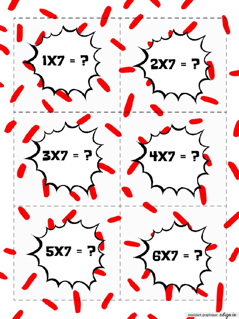 Table Multiplication 7 | PDF