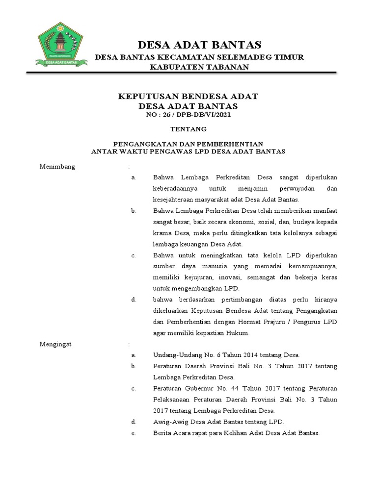 Sk Lpd Bantas 2 Pdf