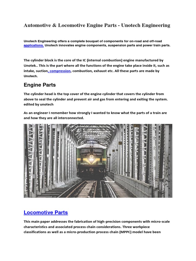 Uno Tech Pdf Engines Diesel Engine