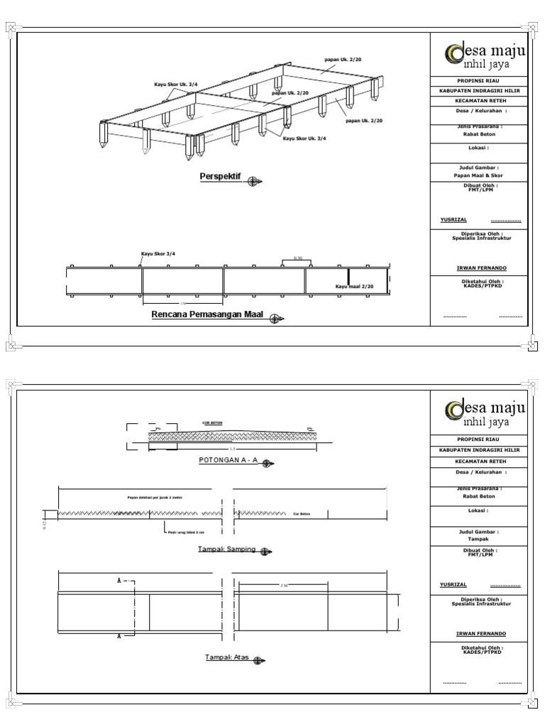 Gambar Rabat Beton | PDF