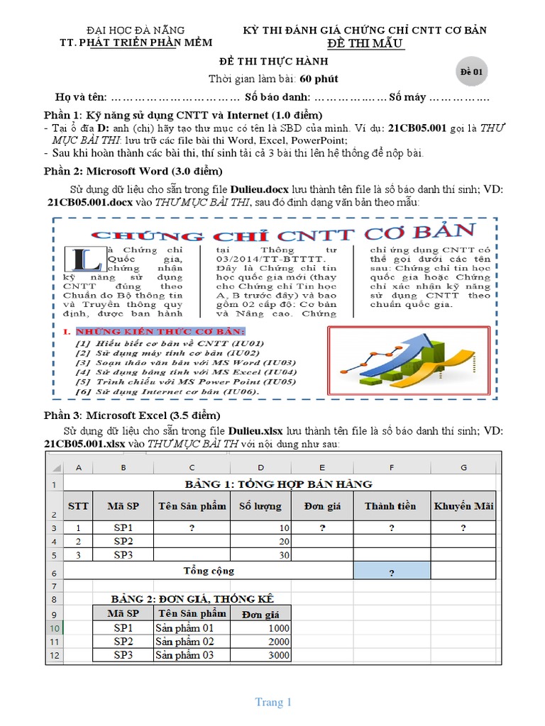 De Thi Mau CB 01 | PDF