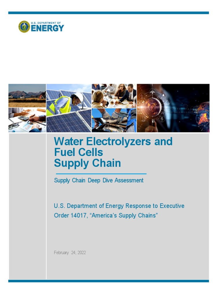 Fuel Cells Electrolyzers Supply Chain Report Final Pdf Fuel