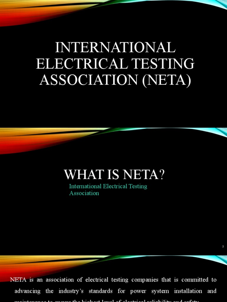 Overview of NETA Electrical Standards | PDF | Safety | Regulation