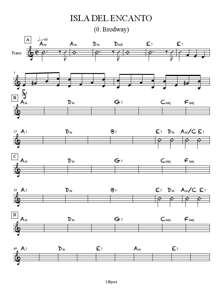 Isla Del Encanto - Piano | PDF
