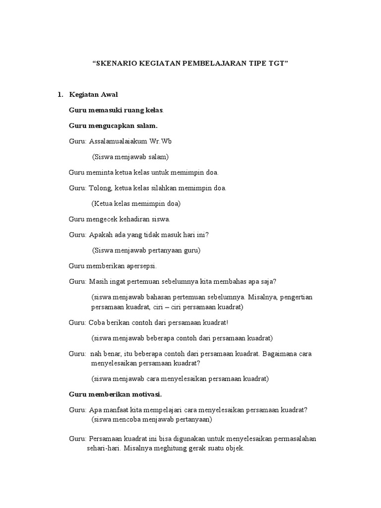 Skenario Simulasi | PDF