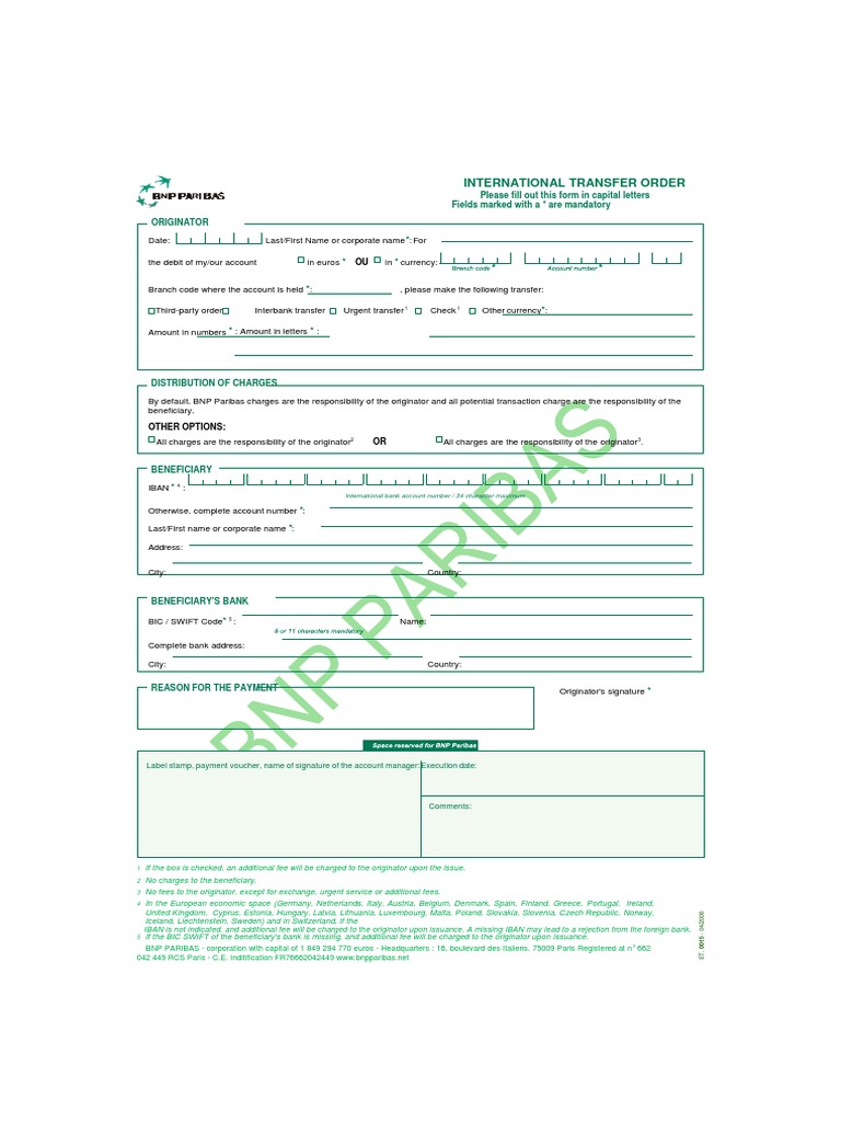 Bordereau BNP | PDF | Financial Technology | Finance & Money Management