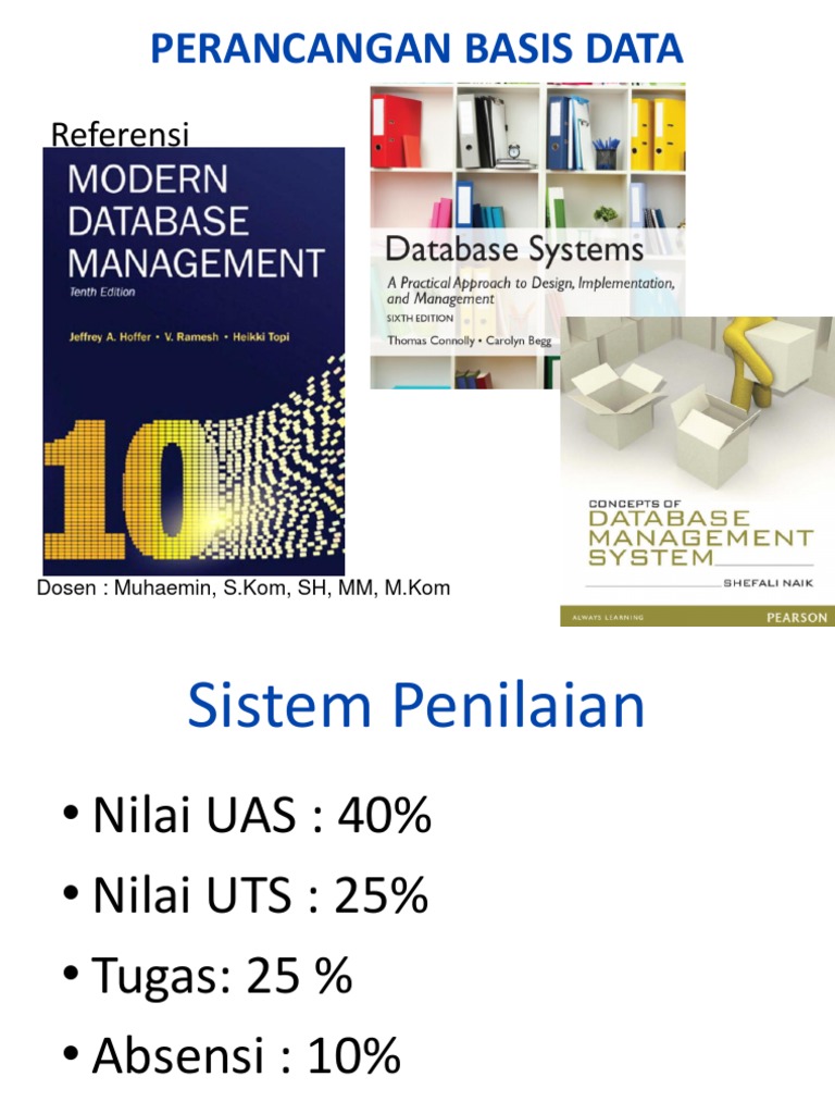 Basis Data Pertemuan1 Versi 11 Pdf Databases Data Model 5354