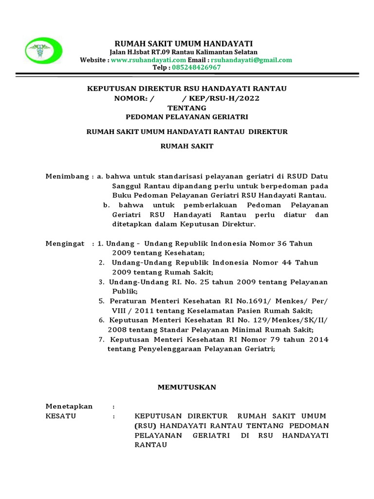 PROGNAS 5 EP 2 - SK - Pedoman - Geriatri - RSDS | PDF
