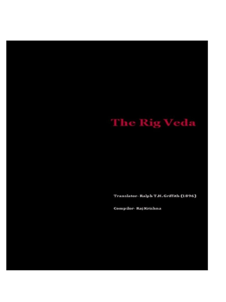 The Rig Veda | PDF | Vedas | Sacrifice