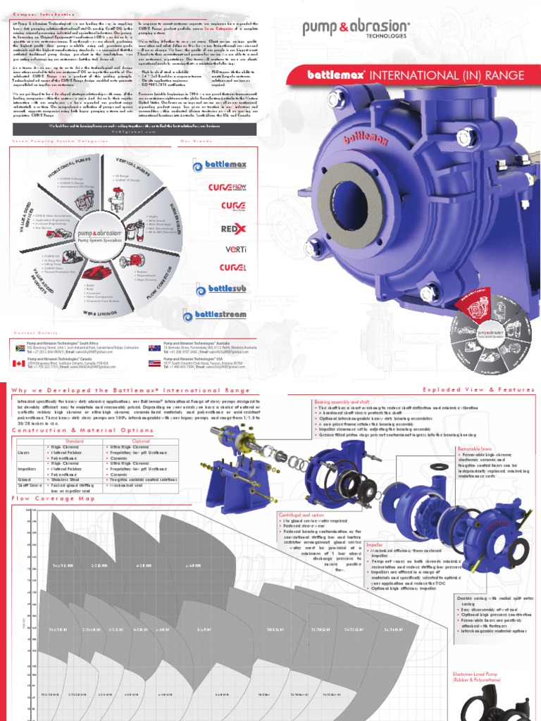 PABT Battlemax IN Range Brochure | PDF | Pump | Mechanical Engineering