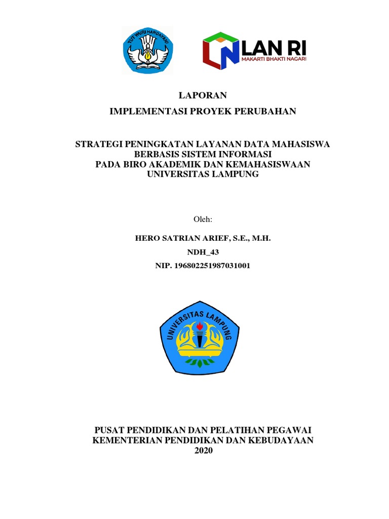 Laporan Implementasi Proyek Perubahan | PDF