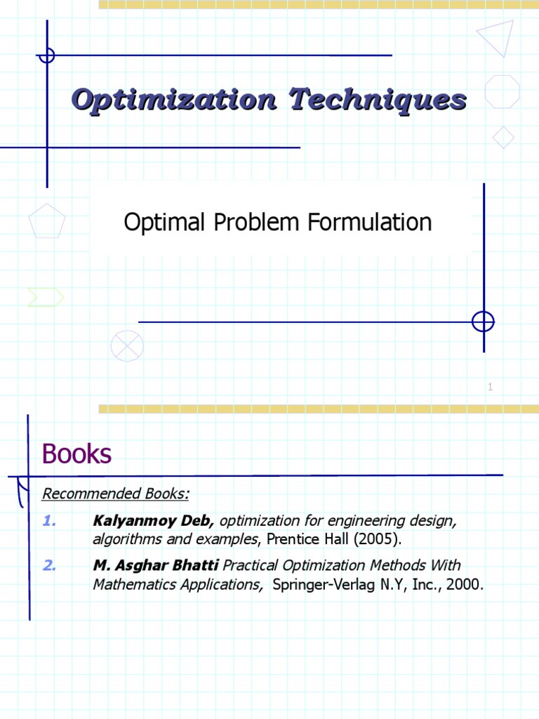 Lec 2 Opt Problem Formulation | PDF | Mathematical Optimization | Function (Mathematics)