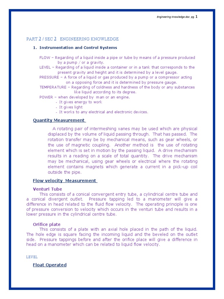 Engineering Knowledge (Border) Format2 | PDF | Pressure Measurement ...