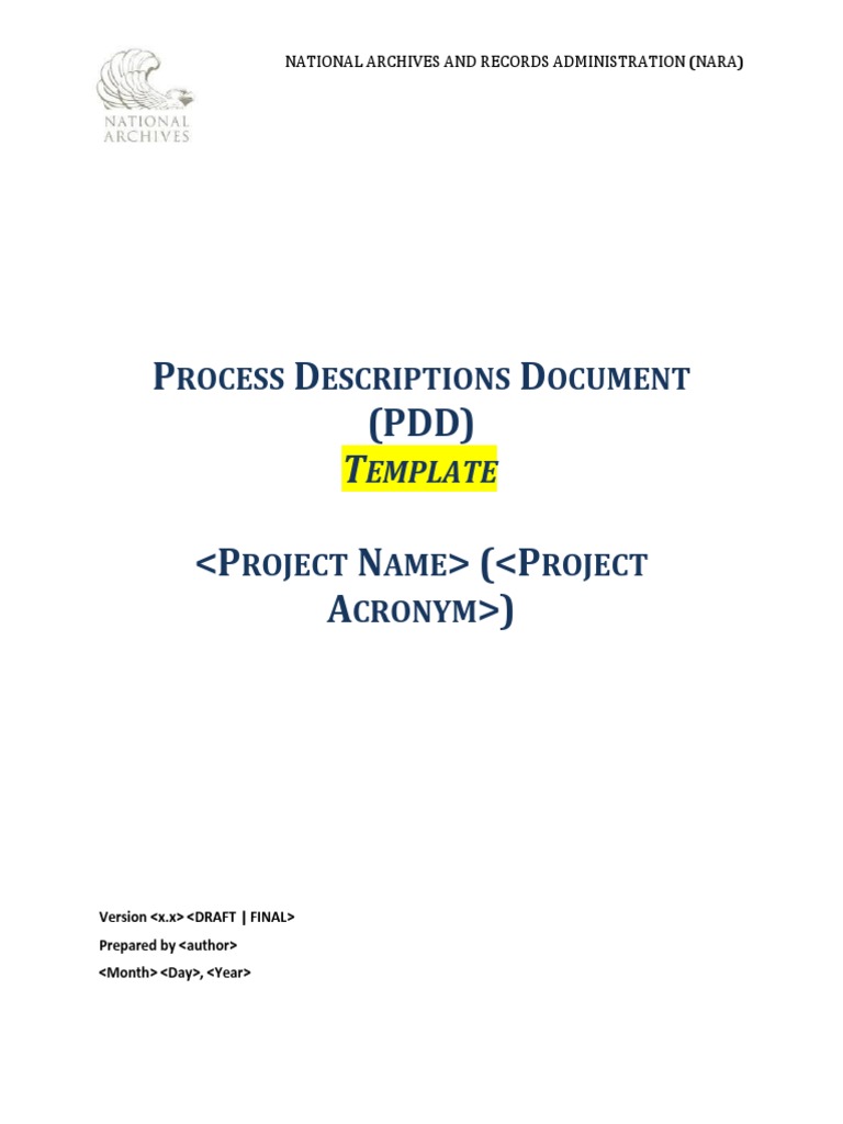 Pdd-Template-V 1 2 | PDF | System | Business Process