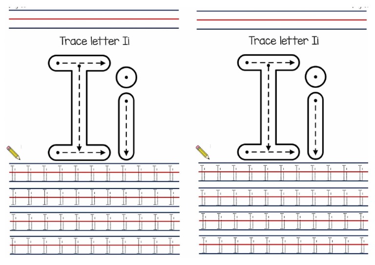 Tracing Letter Ii | PDF
