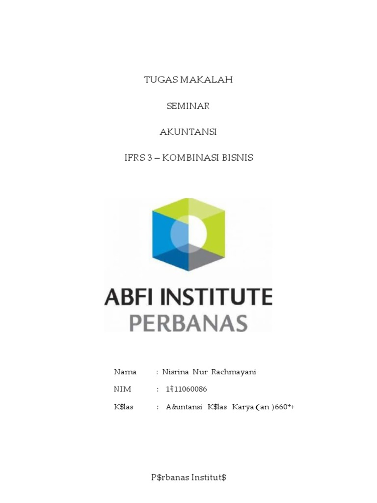 Akuntansi Kombinasi Bisnis IFRS 3 | PDF