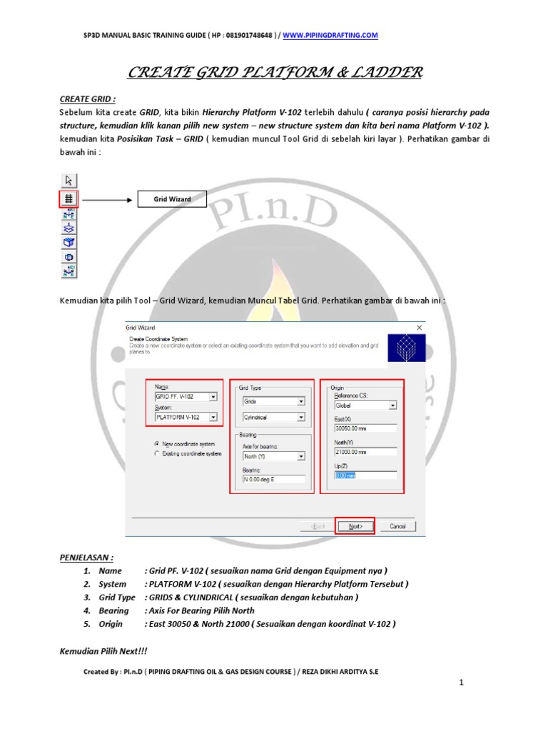 Module Create Grid Platform & Ladder Sp3d | PDF