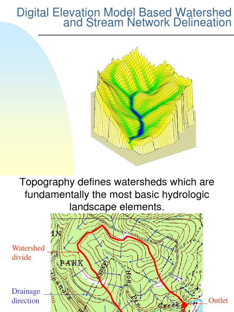 Dem Based Watershed Delineation | PDF | Drainage Basin | Stream