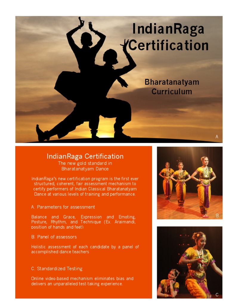IndianRaga Bharatanatyam Certification Syllabus - Full | PDF | Dances