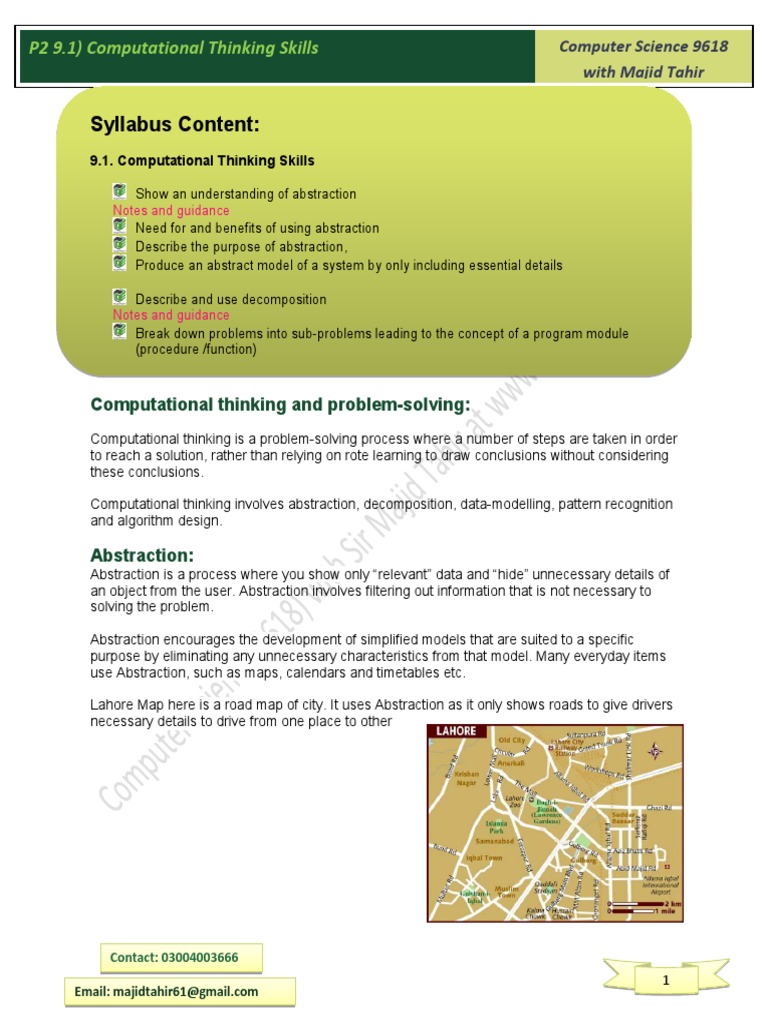 9.1. Computational Thinking Skills (MT-L) | PDF | Subroutine | Parameter (Computer Programming)