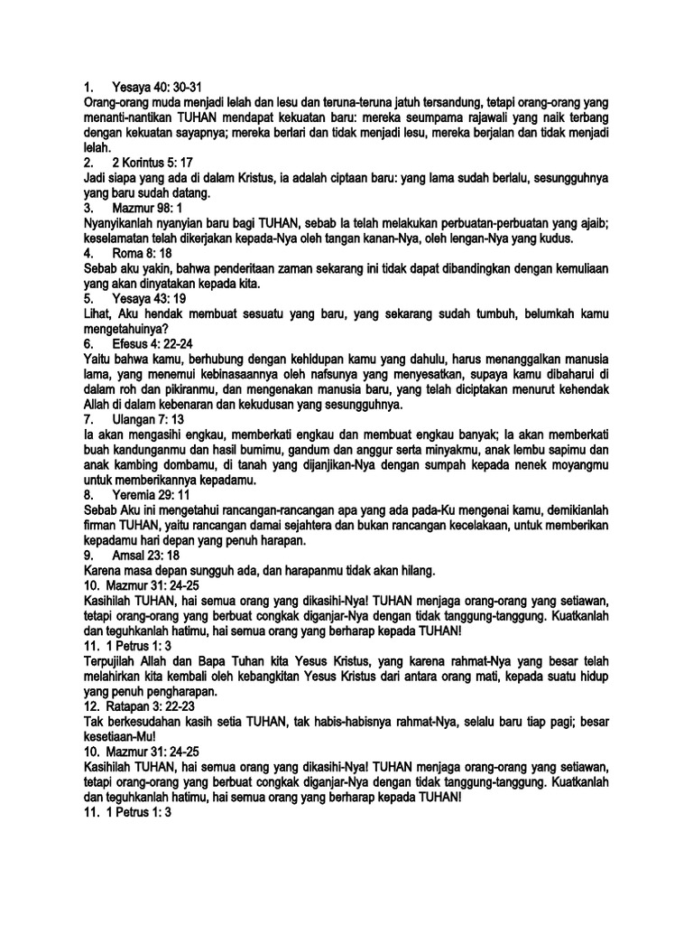 Ayat Emas Alkitab | PDF